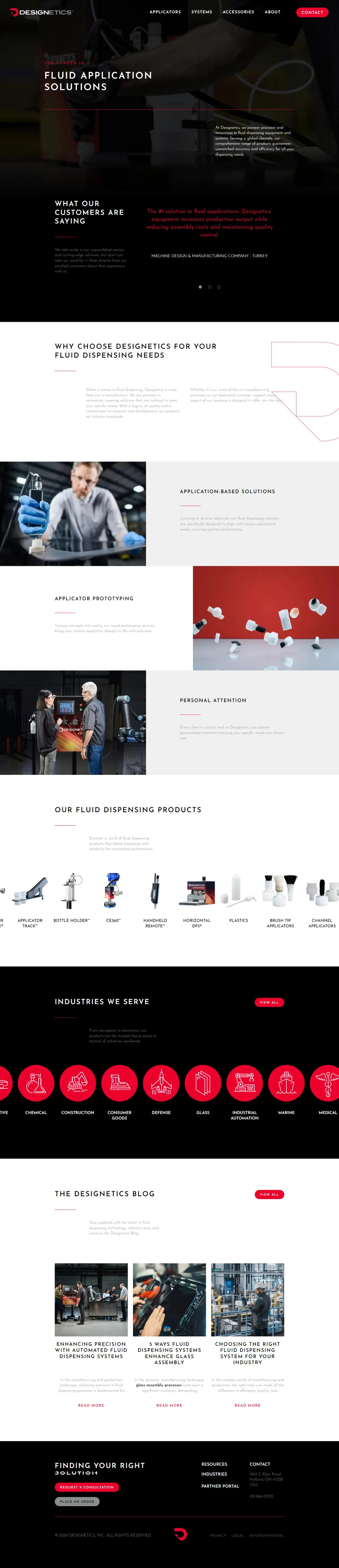 Designetics Website - Web Excellence Awards