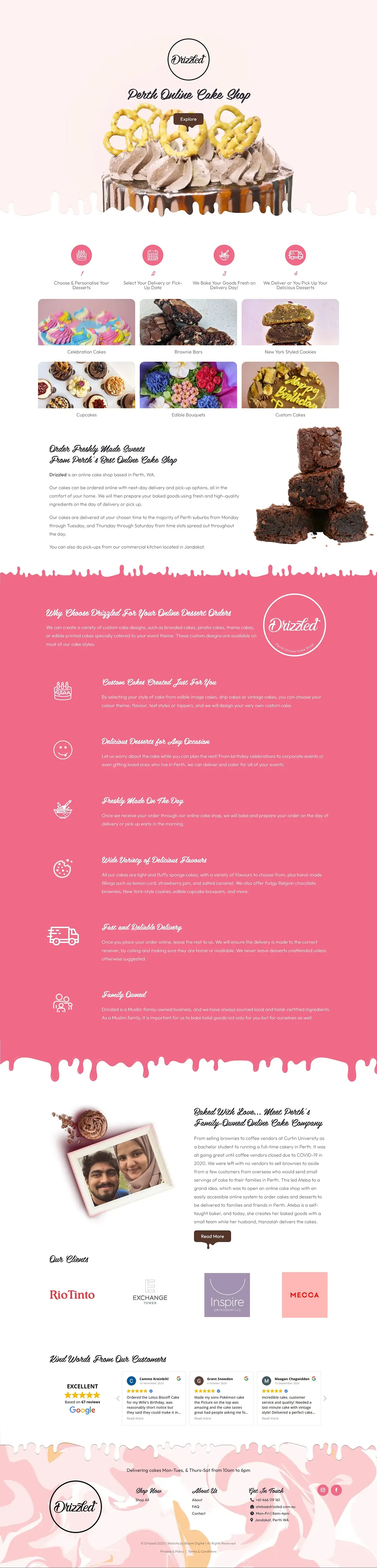 Drizzled - Website Design