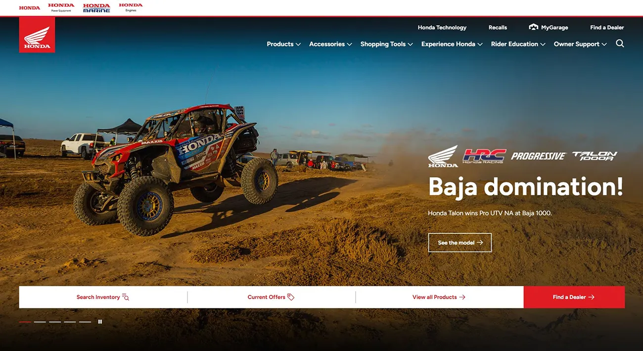 Honda Powersports Redesign