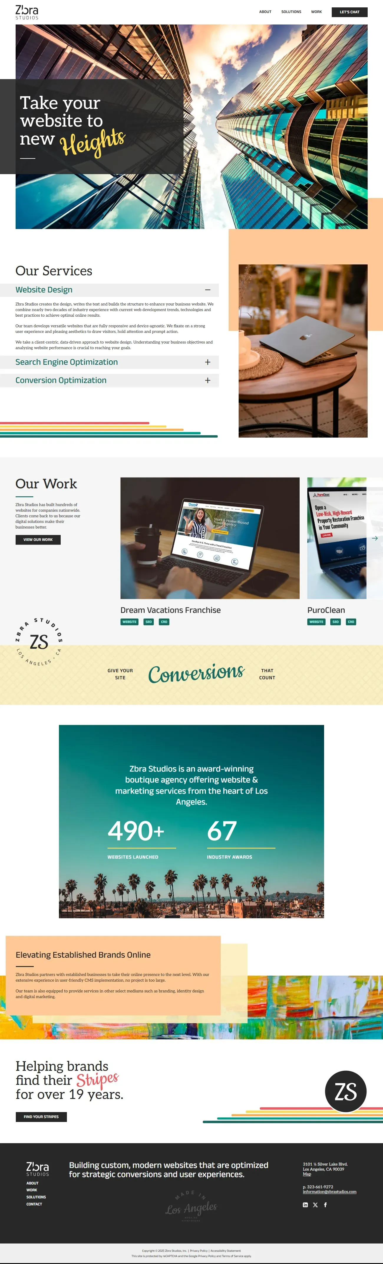 Zbra Studios Website