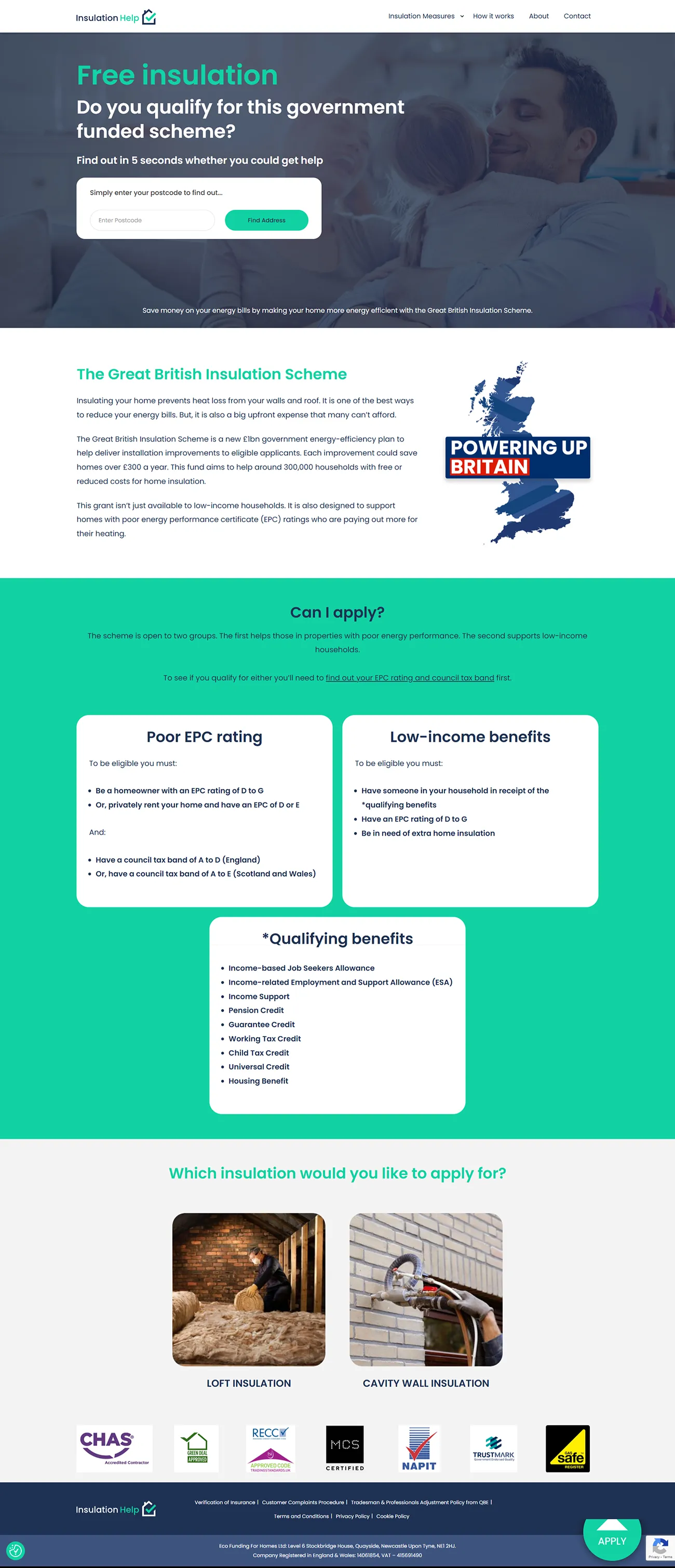 Insulation Help Website and Data Application